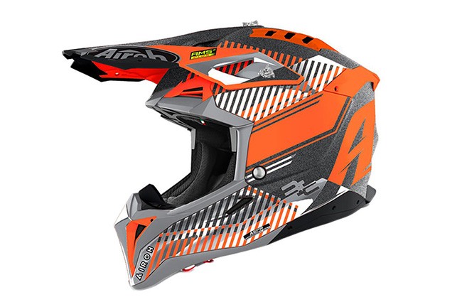 Casca Airoh Aviator 3 Wave Orange Matt 2XL - Motoboom.ro